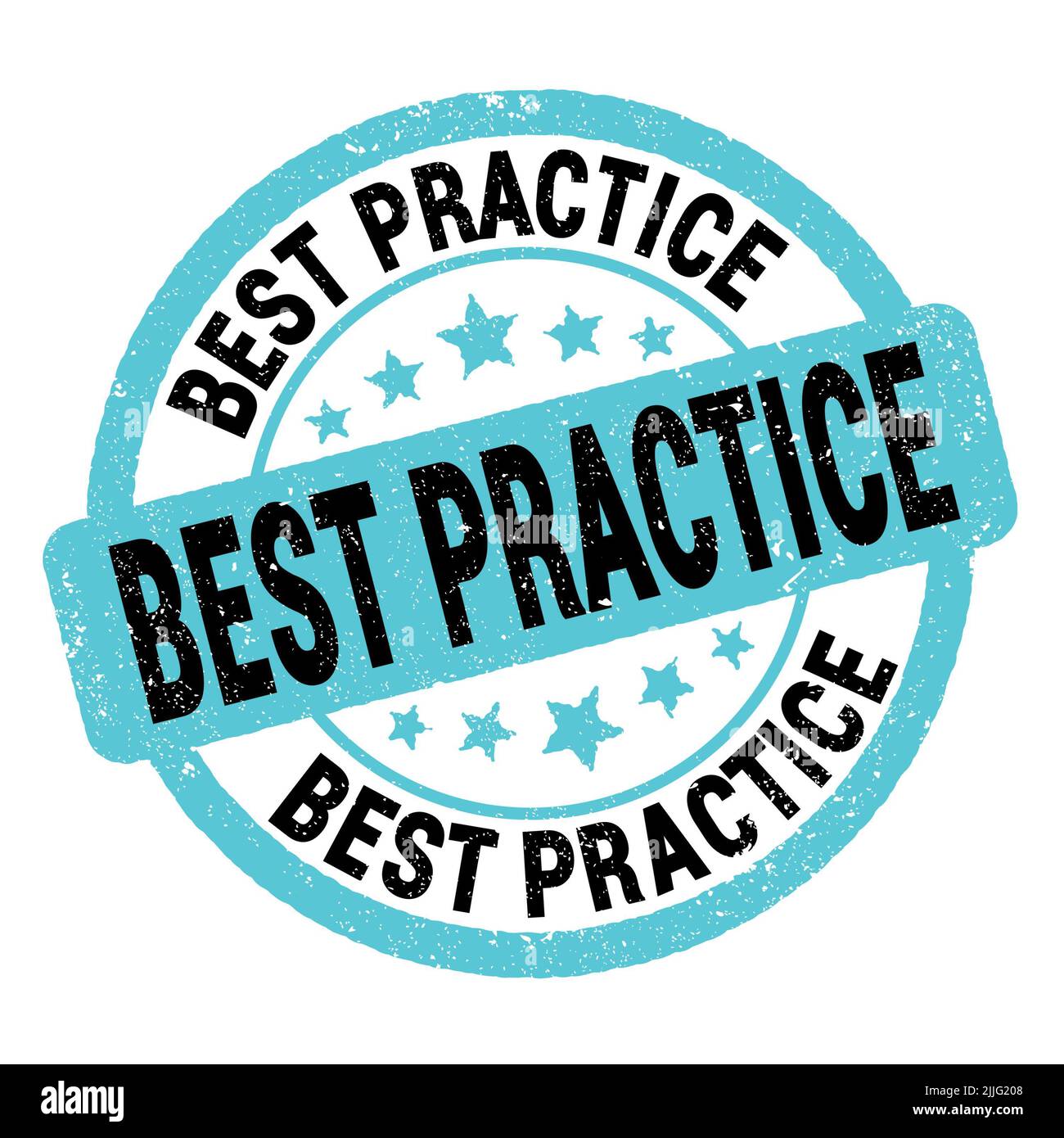 BEST PRACTICE text written on blue-black grungy stamp sign Stock Photo ...