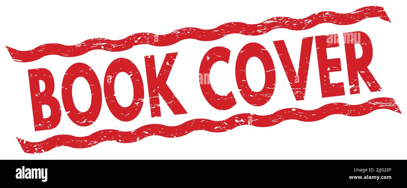 BOOK COVER text written on red lines stamp sign Stock Photo - Alamy