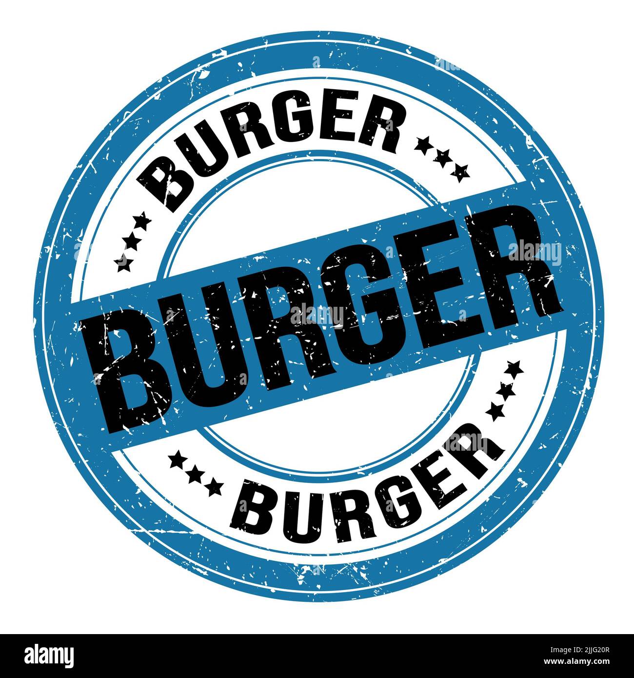Round burger sign hi-res stock photography and images - Alamy