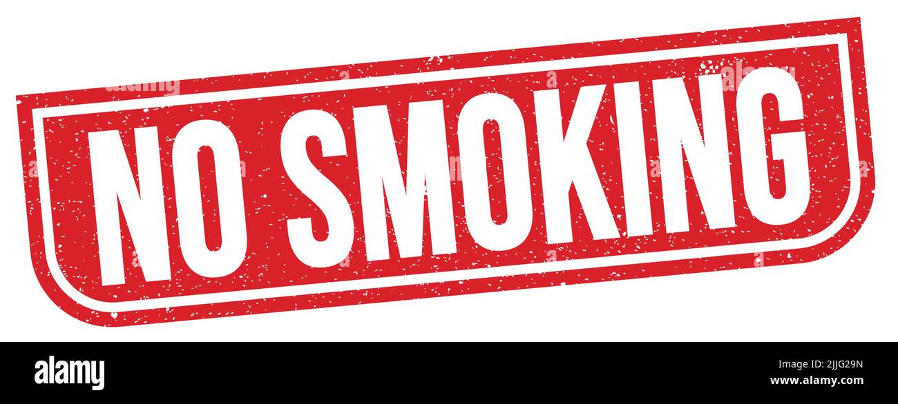 NO SMOKING text written on red grungy stamp sign Stock Photo - Alamy
