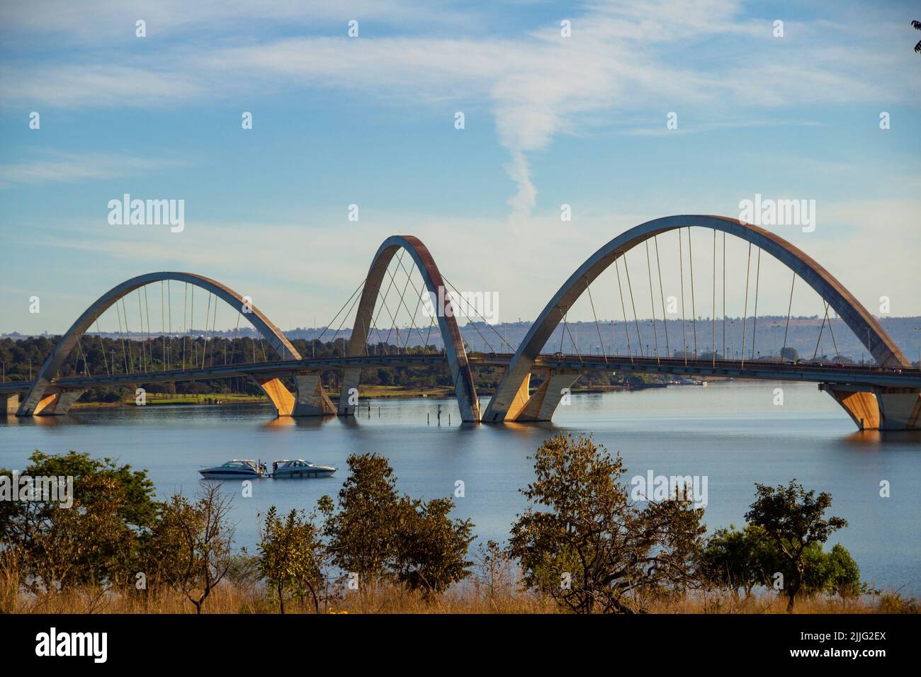 Brasília, Federal District, Brazil – July 24, 2022: A landscape with ...