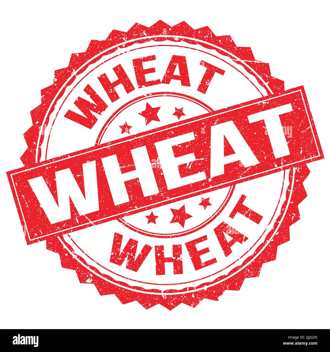 WHEAT text written on red round stamp sign Stock Photo - Alamy