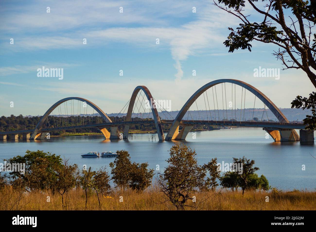 Brasília, Federal District, Brazil – July 24, 2022: A landscape with ...