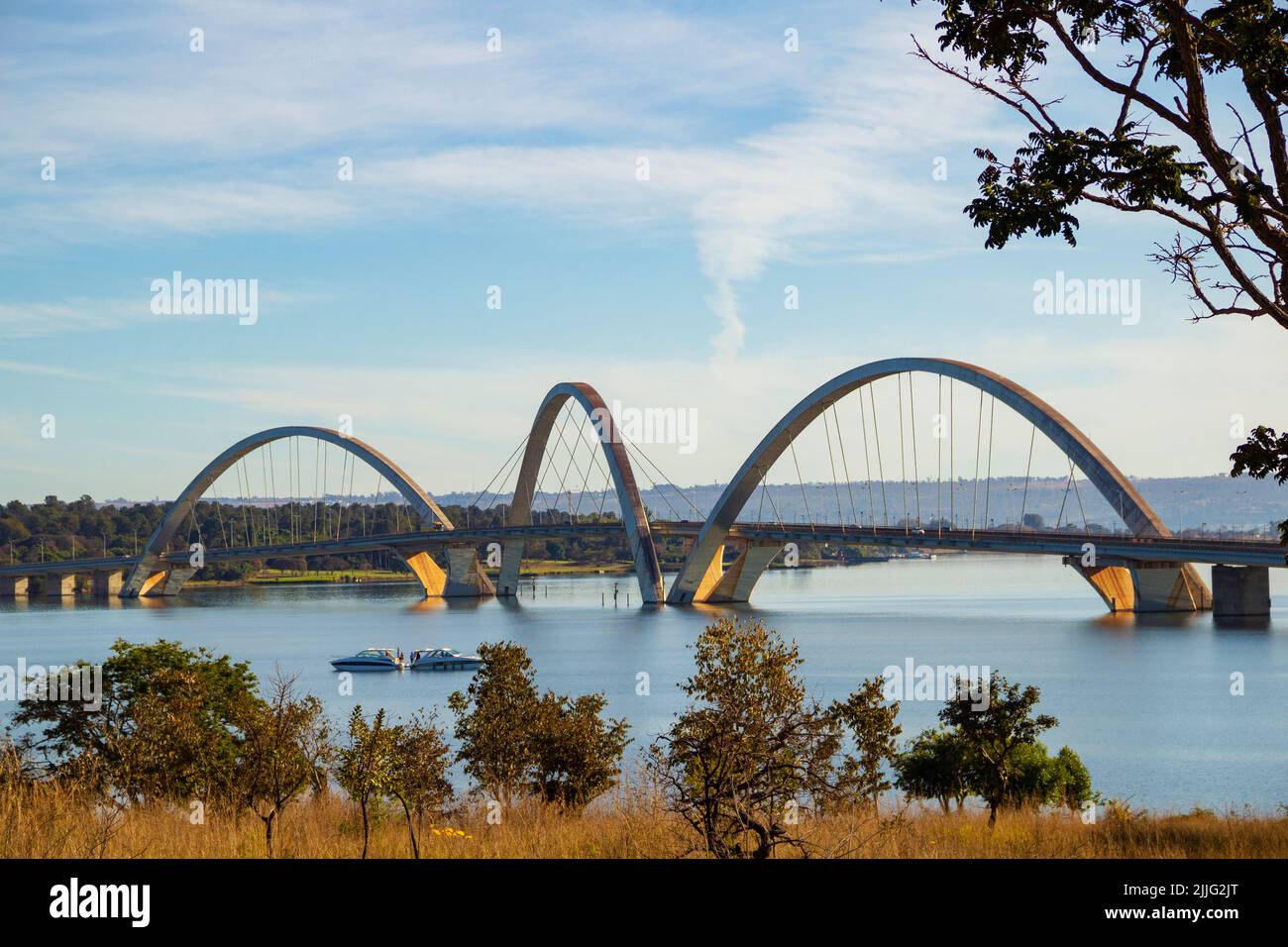 Brasília, Federal District, Brazil – July 24, 2022: A landscape with ...
