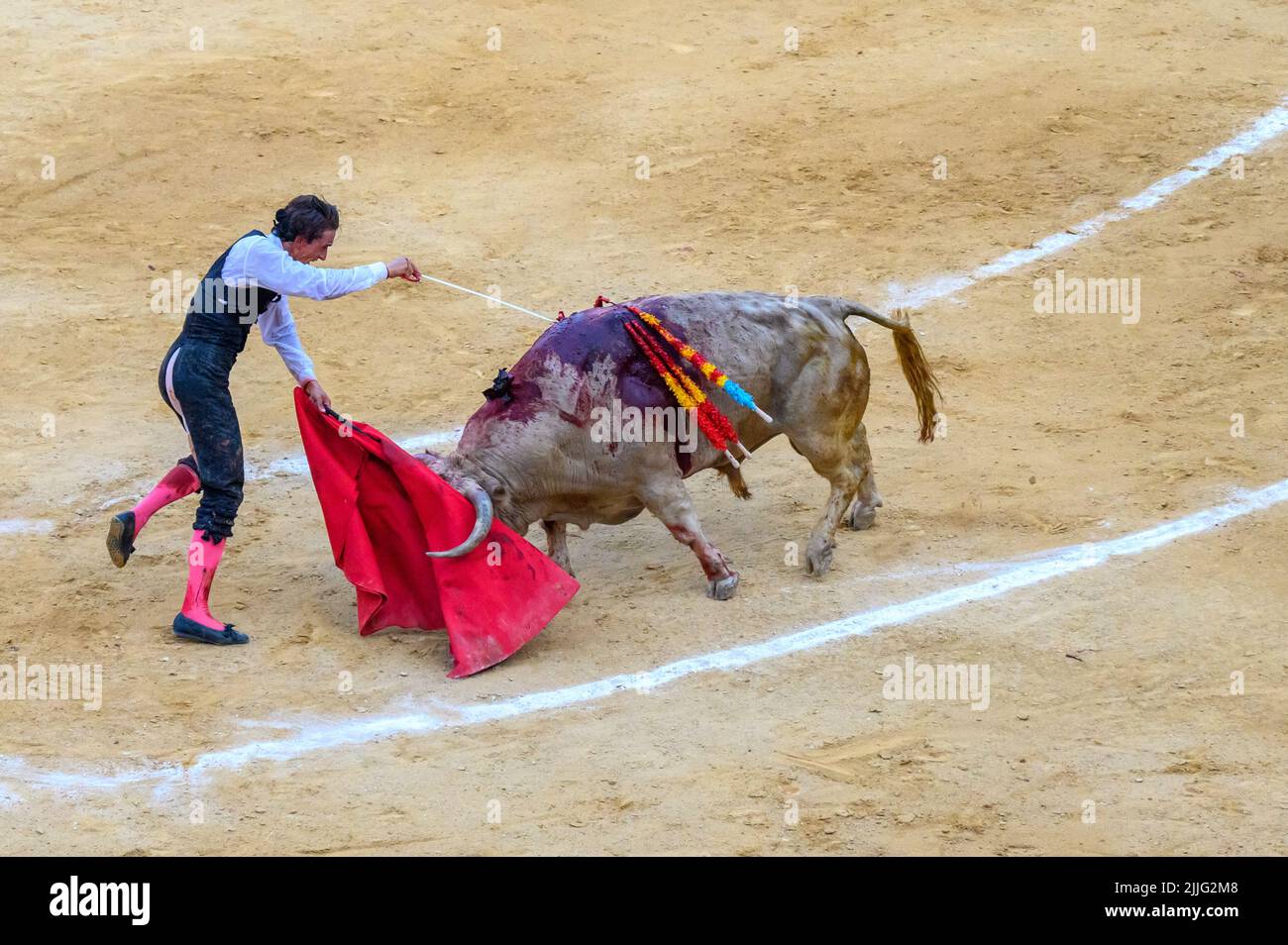 Valencia, Spain - July 16, 2022: Jesus Duque, bullfighter. Bullfight ...