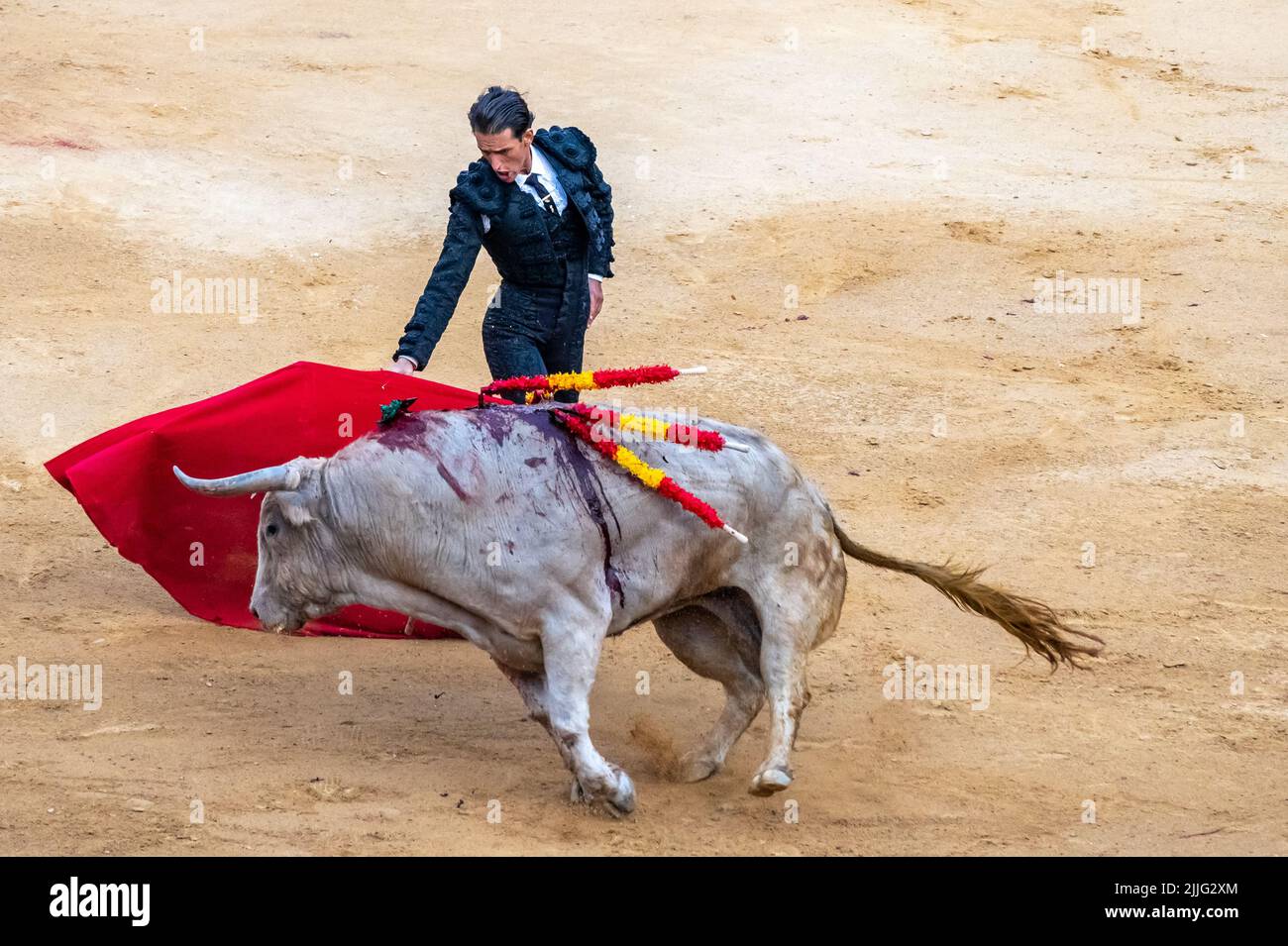 Valencia, Spain - July 16, 2022: Jesus Duque, bullfighter. Bullfight ...