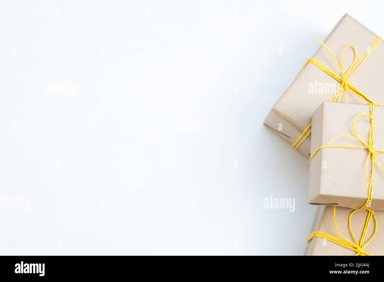 christmas present gift box paper wrapped package Stock Photo - Alamy