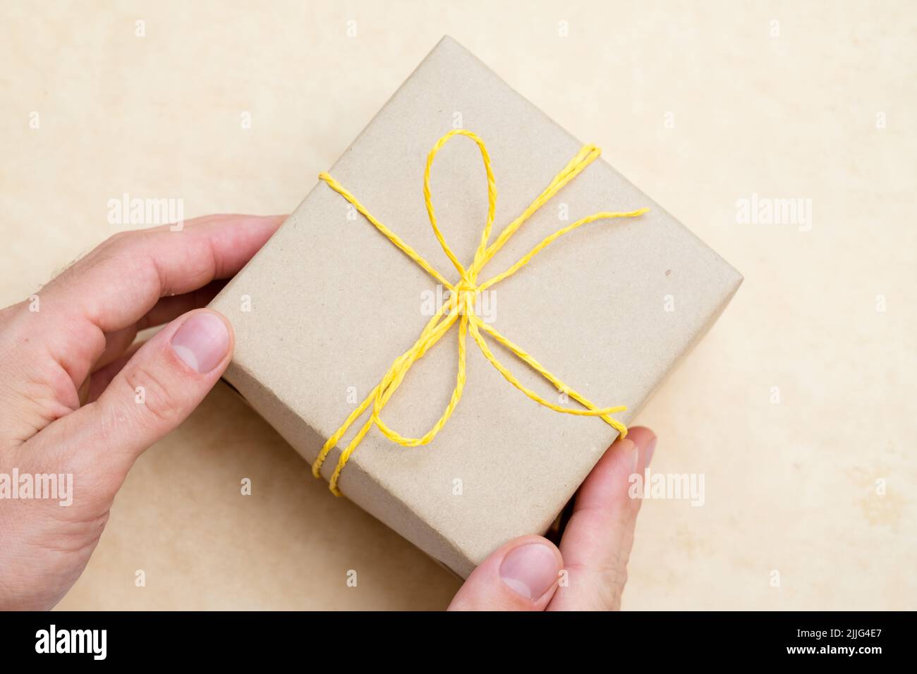 present gift hands reward holiday craft package Stock Photo - Alamy