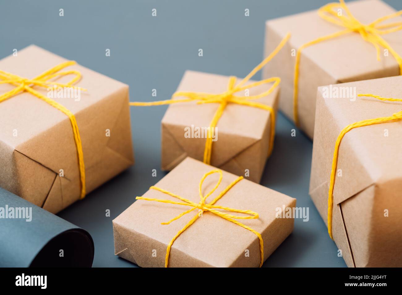 present packaging holiday tradition gift wrapping Stock Photo - Alamy