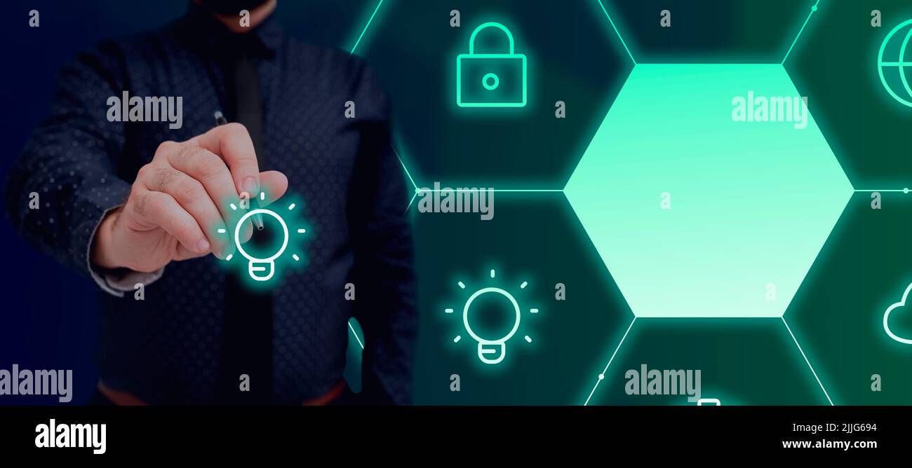 Businessman in suit holding open palm symbolizing successful teamwork ...