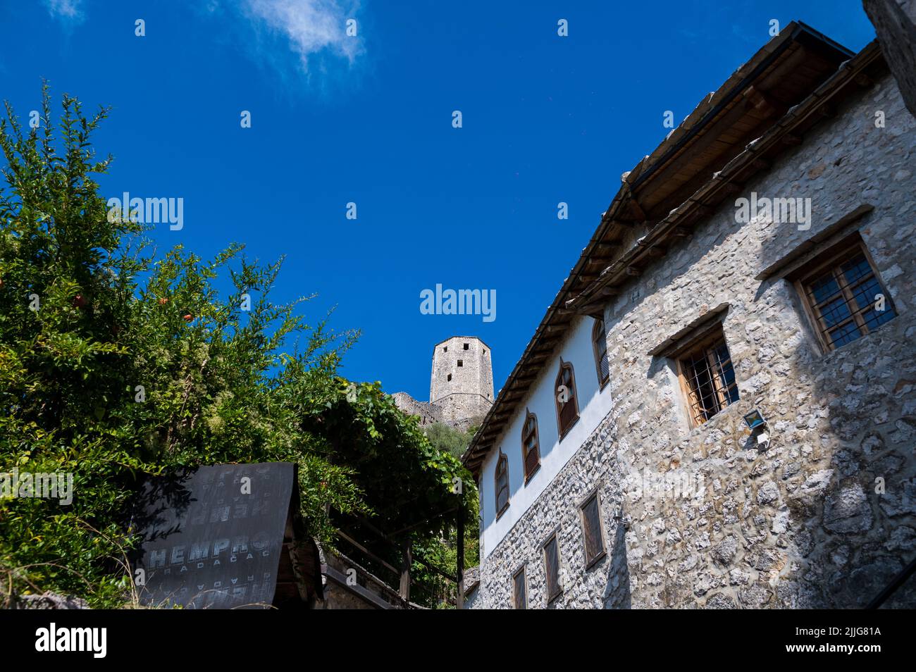 Low angle shot of traditional architecture in Bosnia & Herzegovina that ...