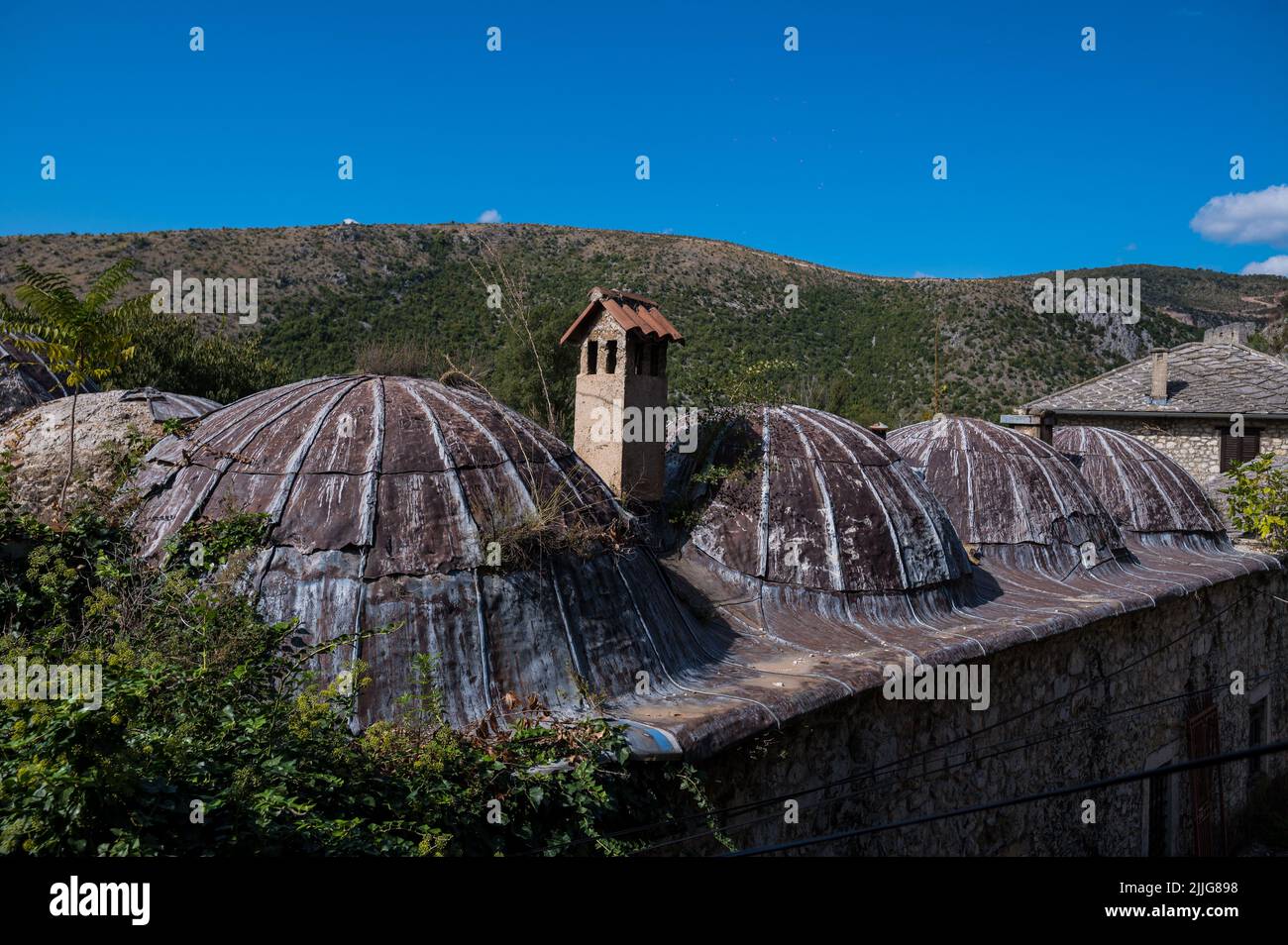 The traditional architecture in Bosnia & Herzegovina. Outer view of ...