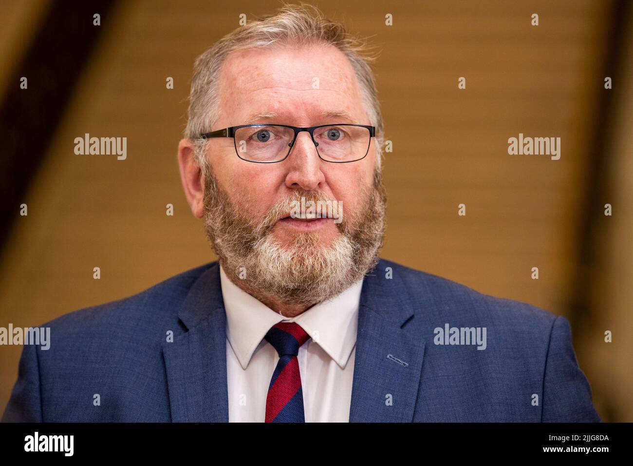 Doug Beattie, leader of the Ulster Unionist Party (UUP) pays tribute to ...