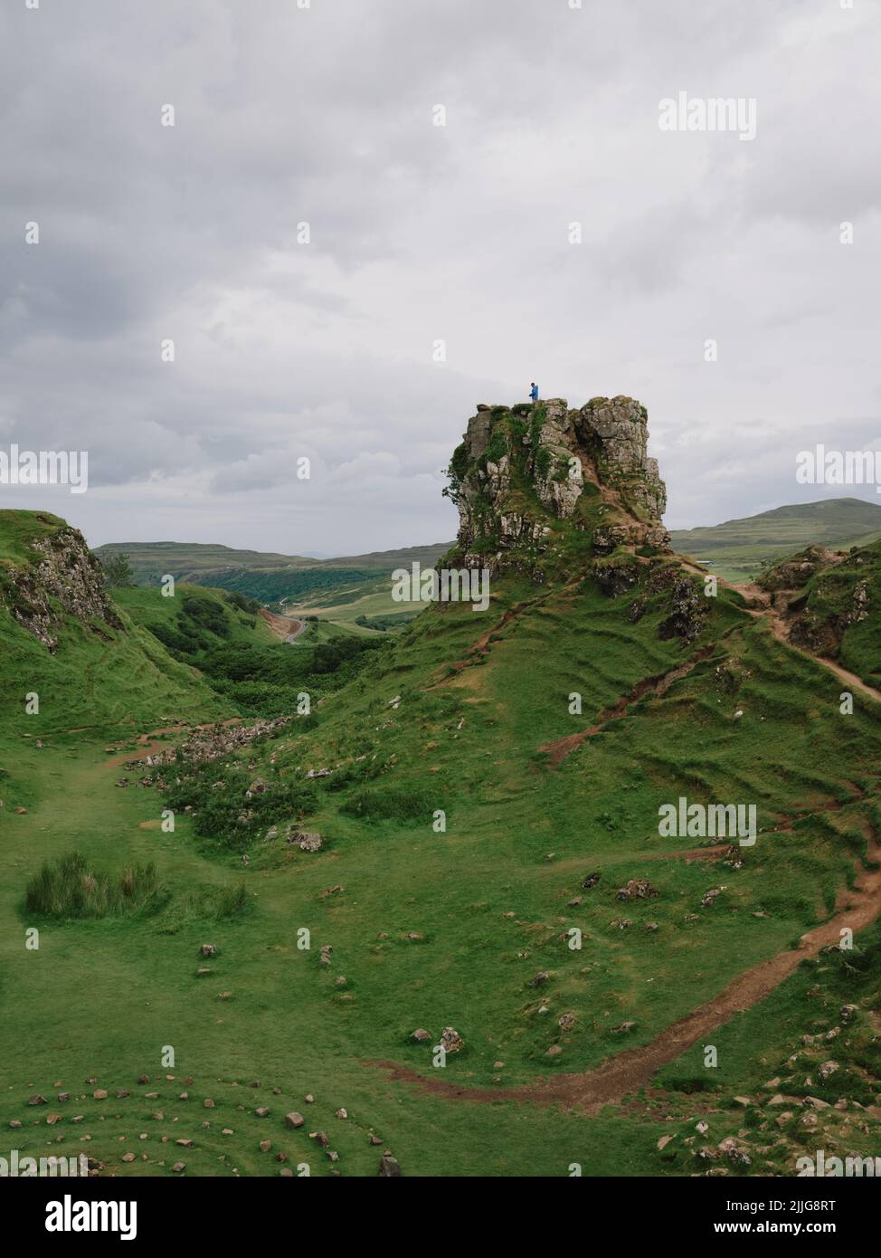 The Fairy Glen & Castle Ewen tourist spot in the hills above the ...