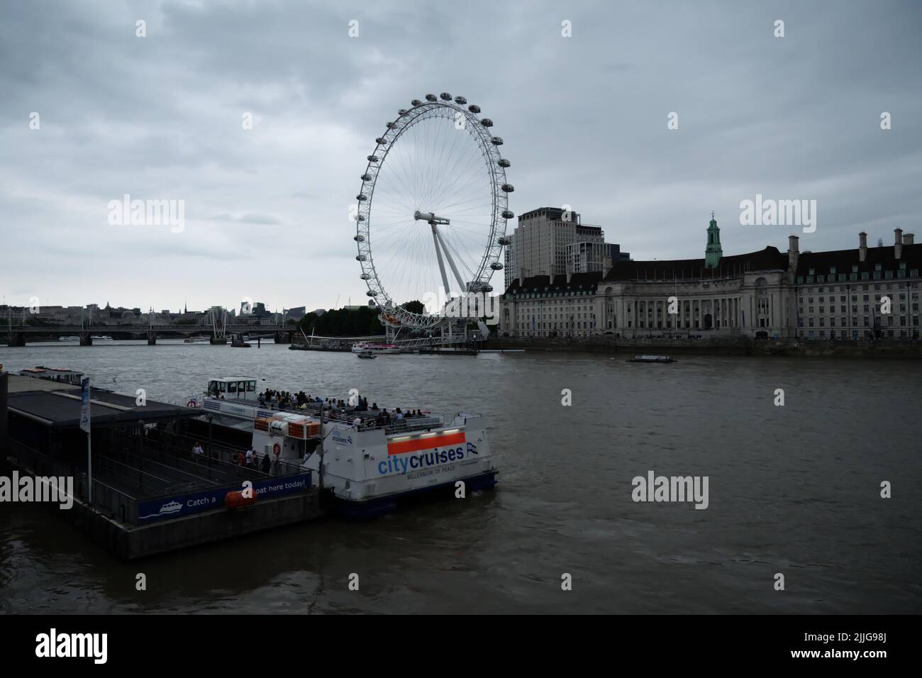 London under grey skies on the day our flight was canceled and we ...