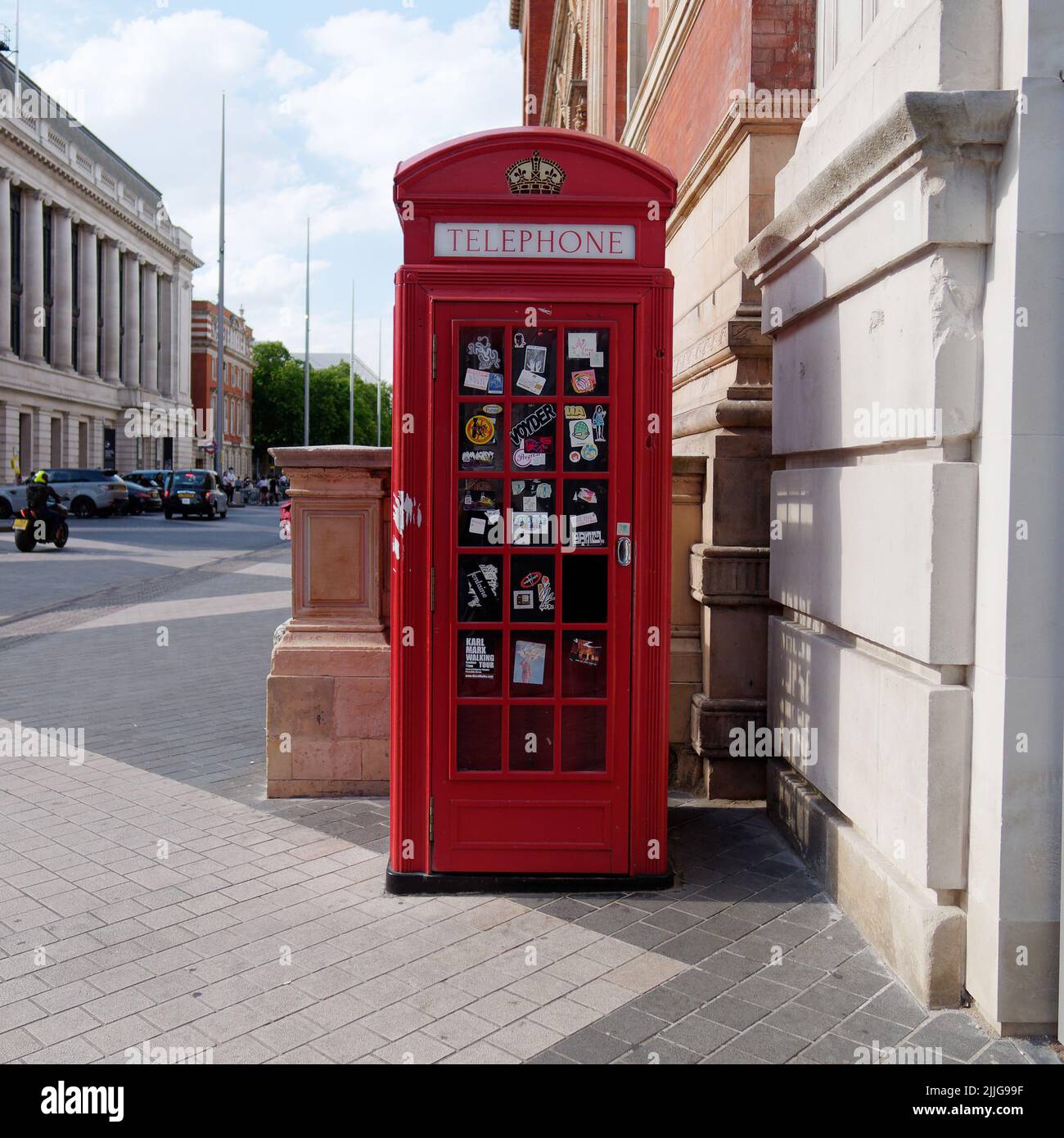 London phone box stickers hi-res stock photography and images - Alamy