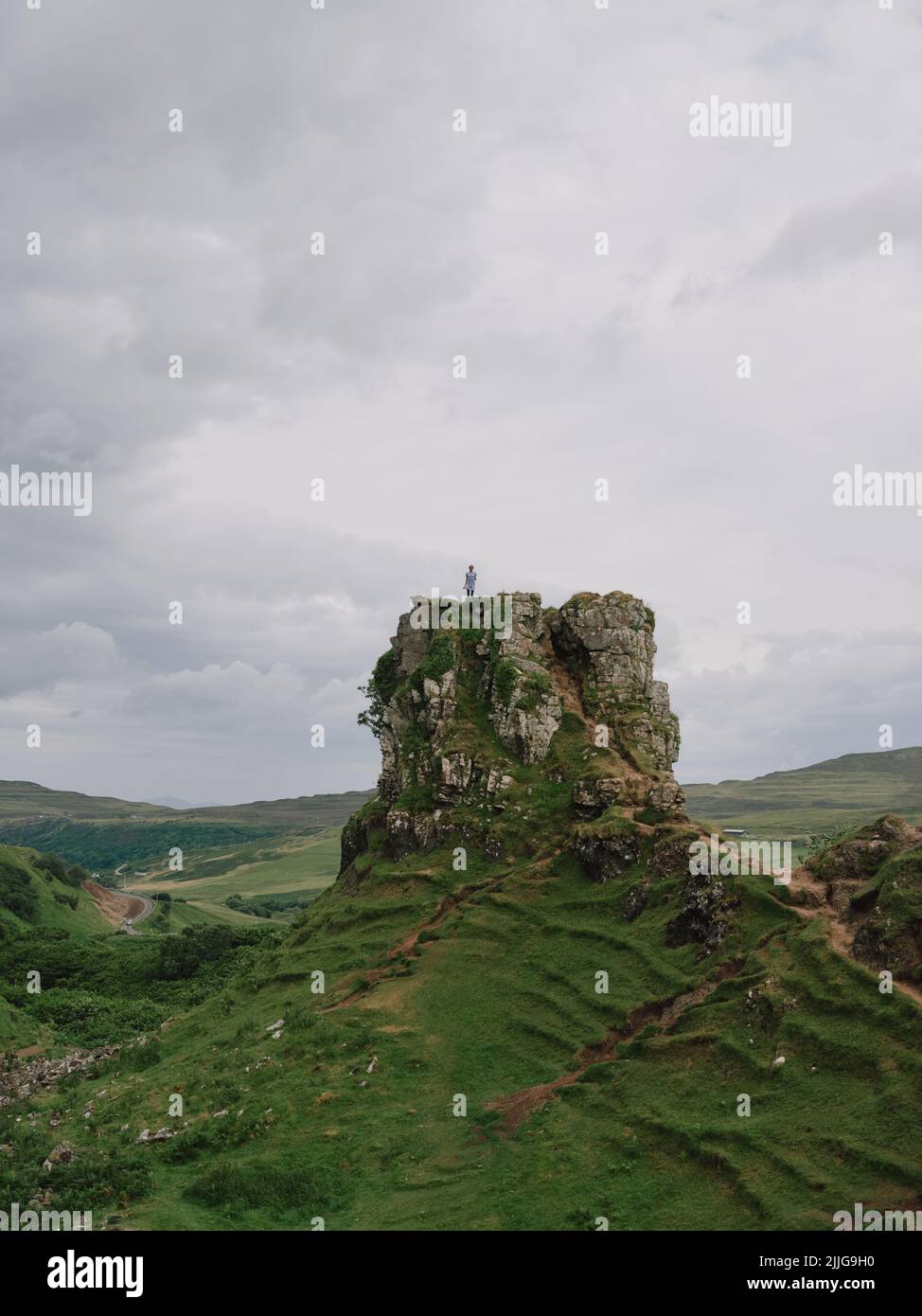 The Fairy Glen & Castle Ewen tourist spot in the hills above the ...