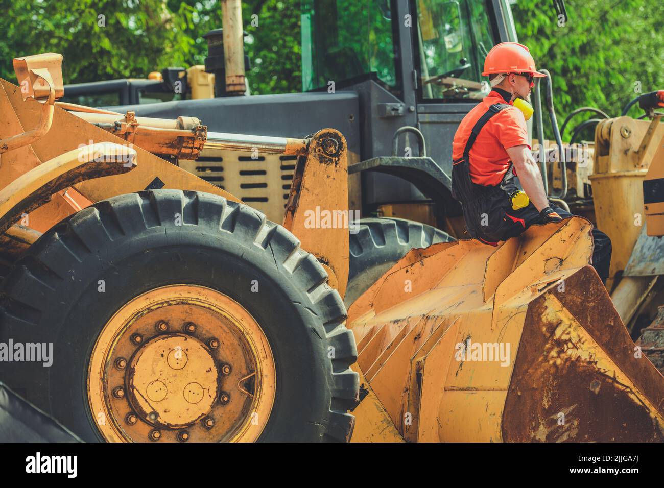 Professional male driver taking rest hi-res stock photography and ...