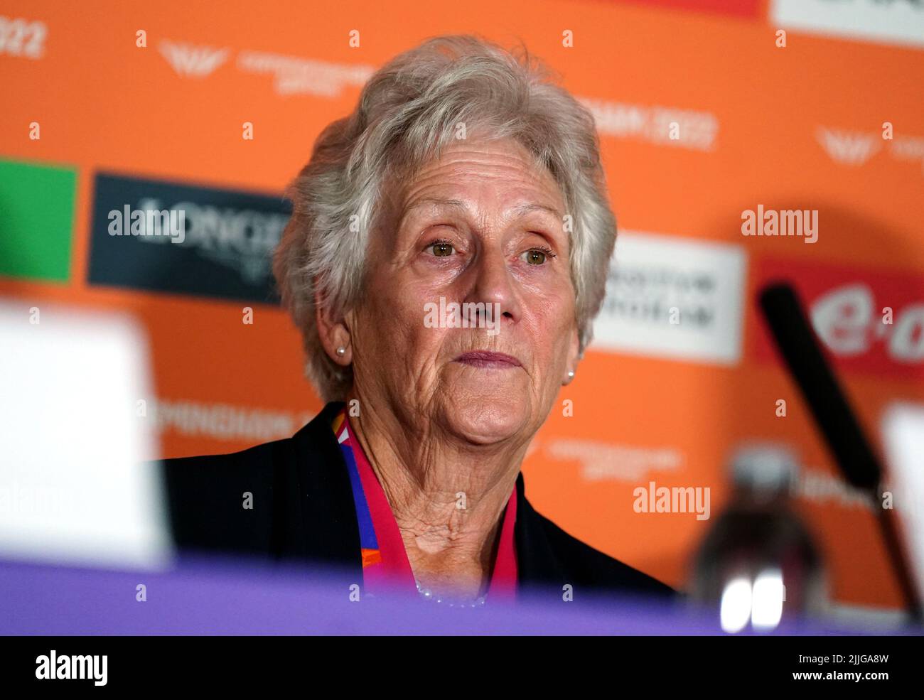Dame Louise Martin, Commonwealth Games Federation President during a ...