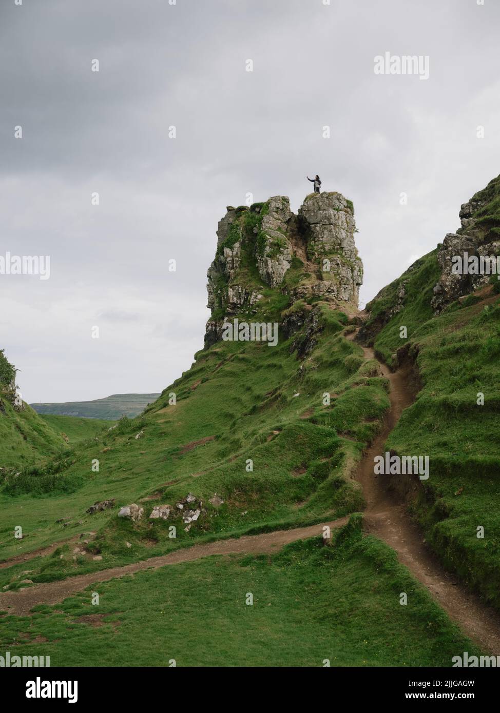 The Fairy Glen & Castle Ewen tourist spot in the hills above the ...