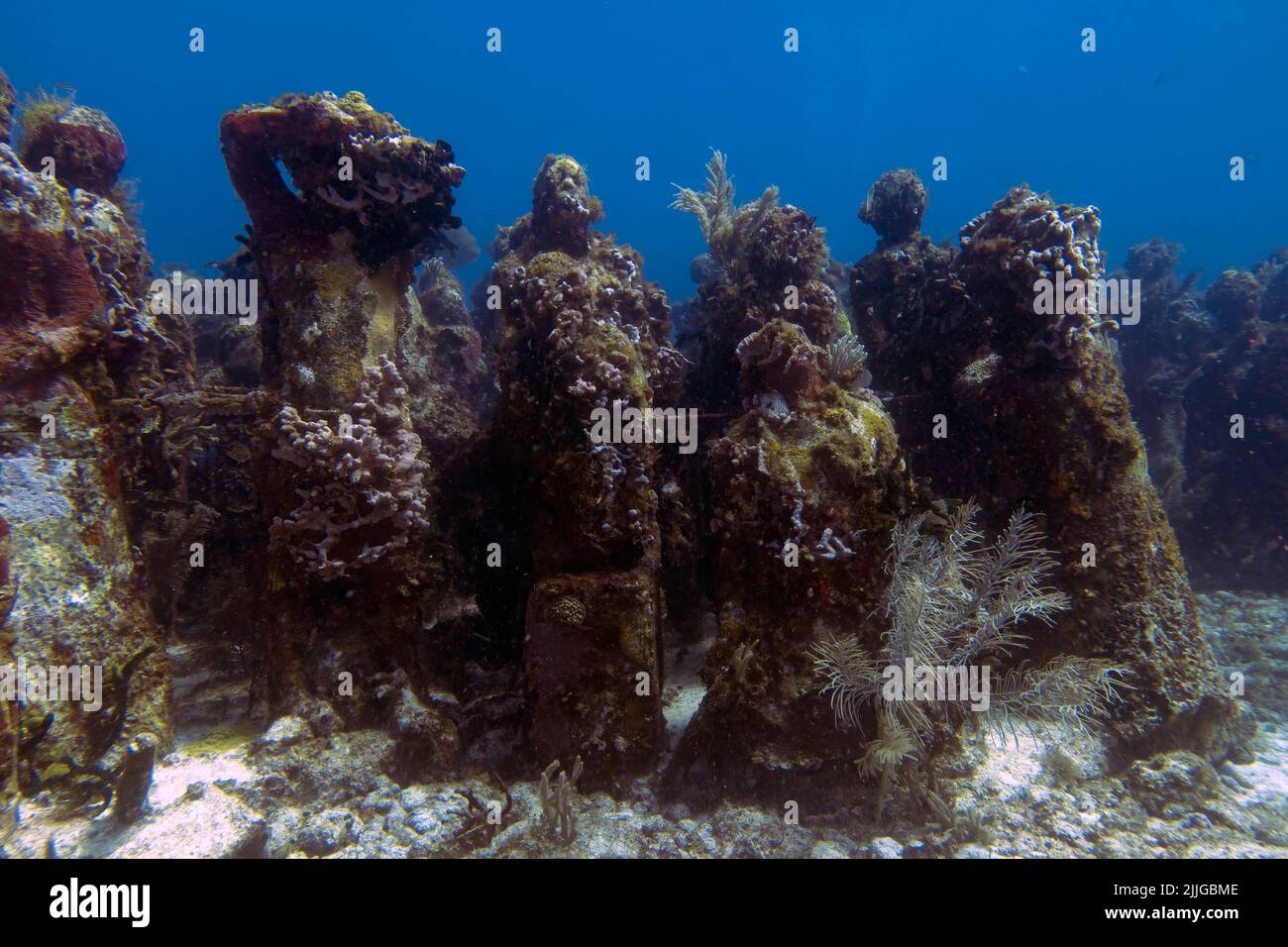 MUSA - The Museum of Underwater Art in Isla Mujeres near Cancun in ...