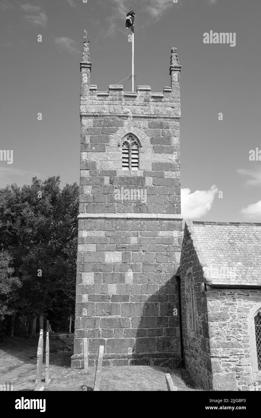 Ancient parish church in Black and White Stock Photos & Images - Alamy