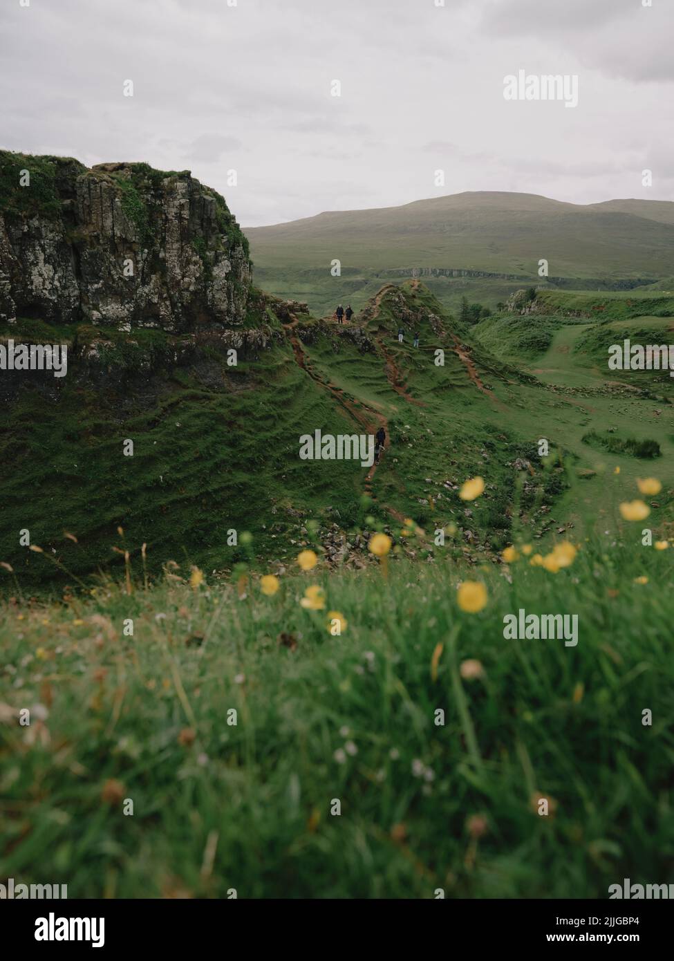 The Fairy Glen & Castle Ewen tourist spot in the hills above the ...