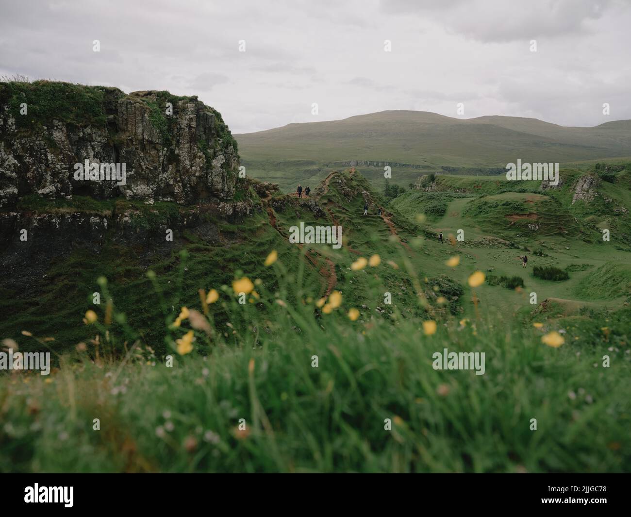 The Fairy Glen & Castle Ewen tourist spot in the hills above the ...