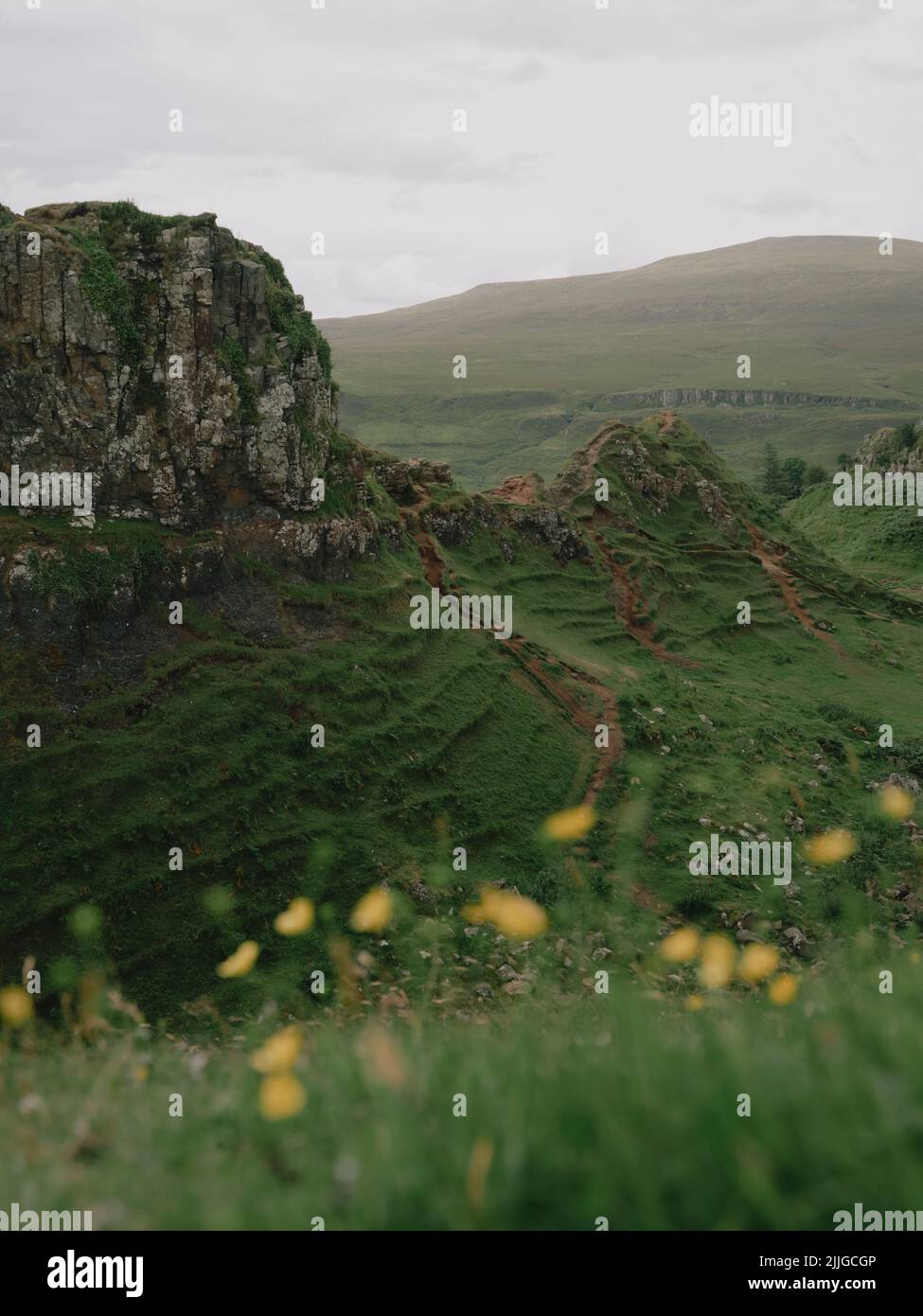 The Fairy Glen & Castle Ewen tourist spot in the hills above the ...