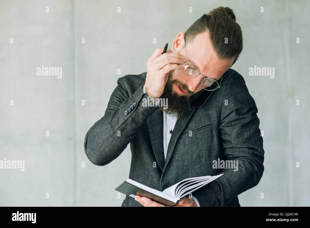 business phone conversation schedule appointment Stock Photo - Alamy