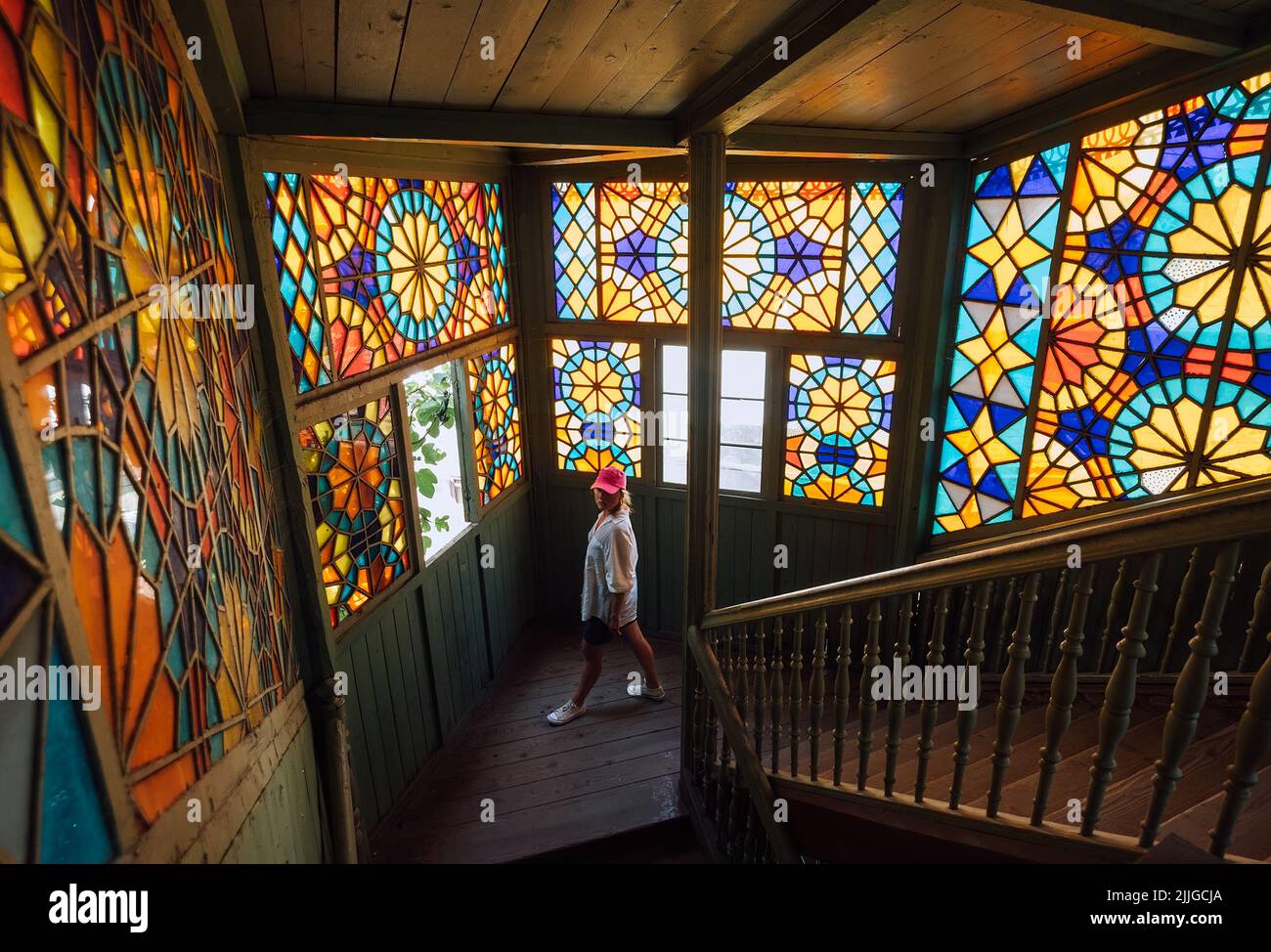 Mosaic around windows hi-res stock photography and images - Alamy