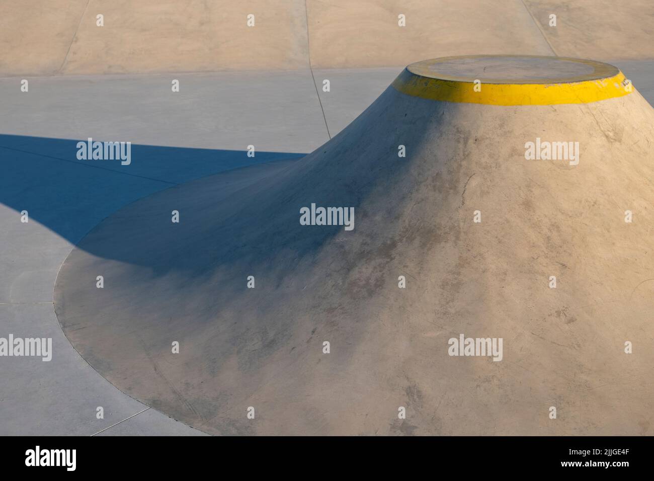 volcano part of an outdoor skatepark , skateboard concept Stock Photo ...