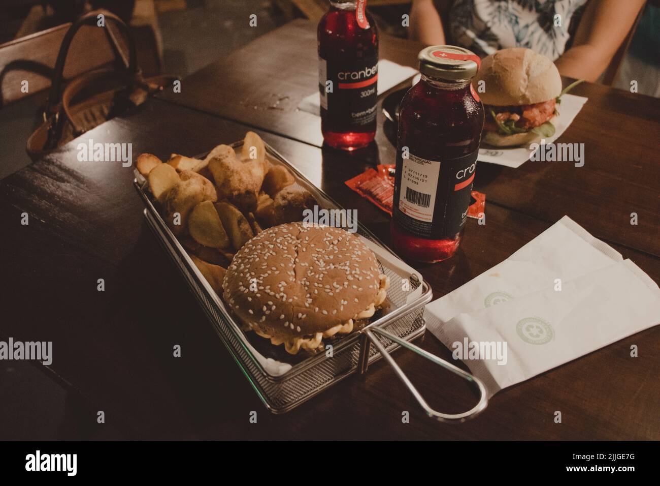 Tray delicious food fries hi-res stock photography and images - Alamy