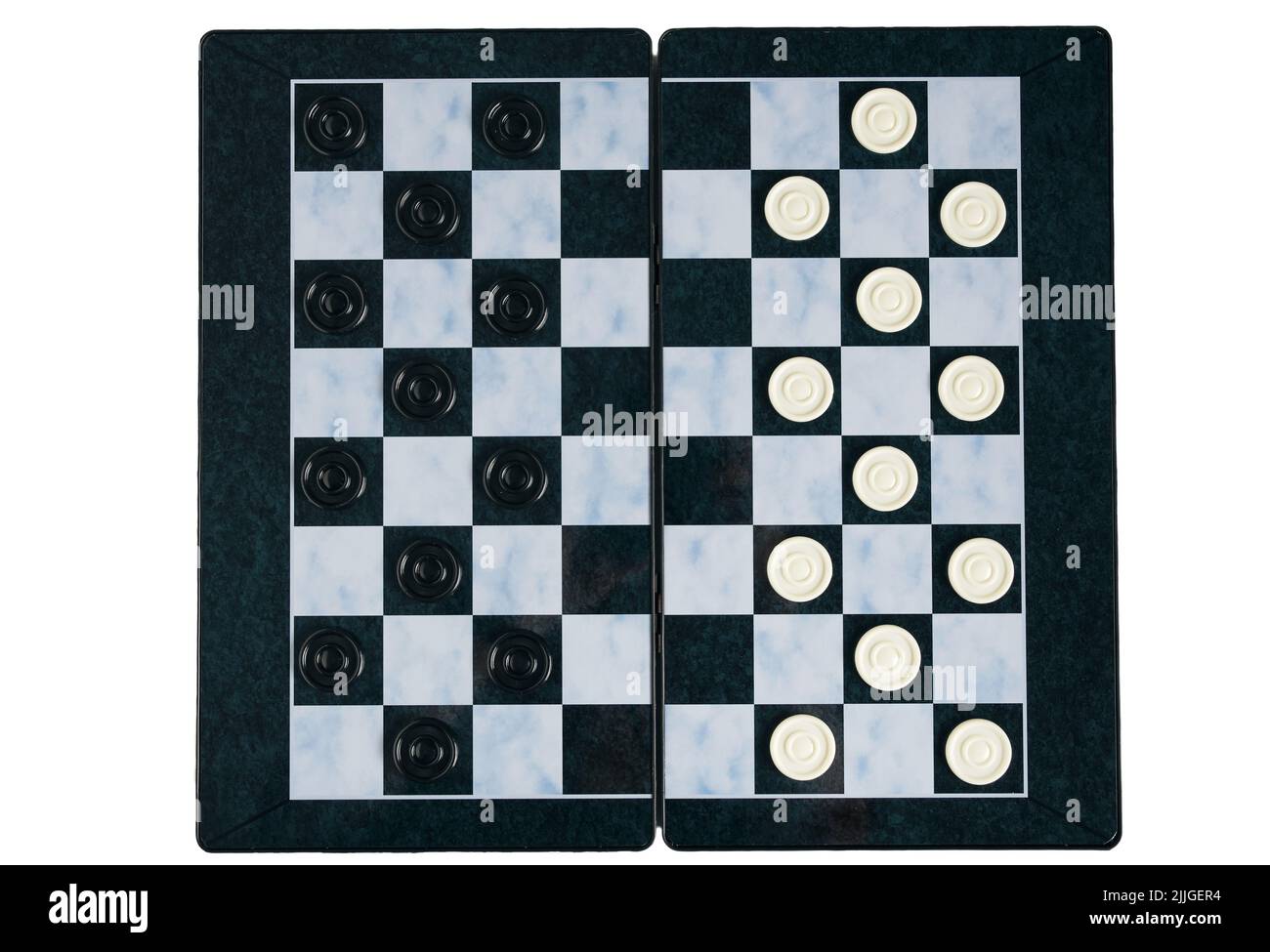 Checkers board with chips white background, checkers logical board game ...