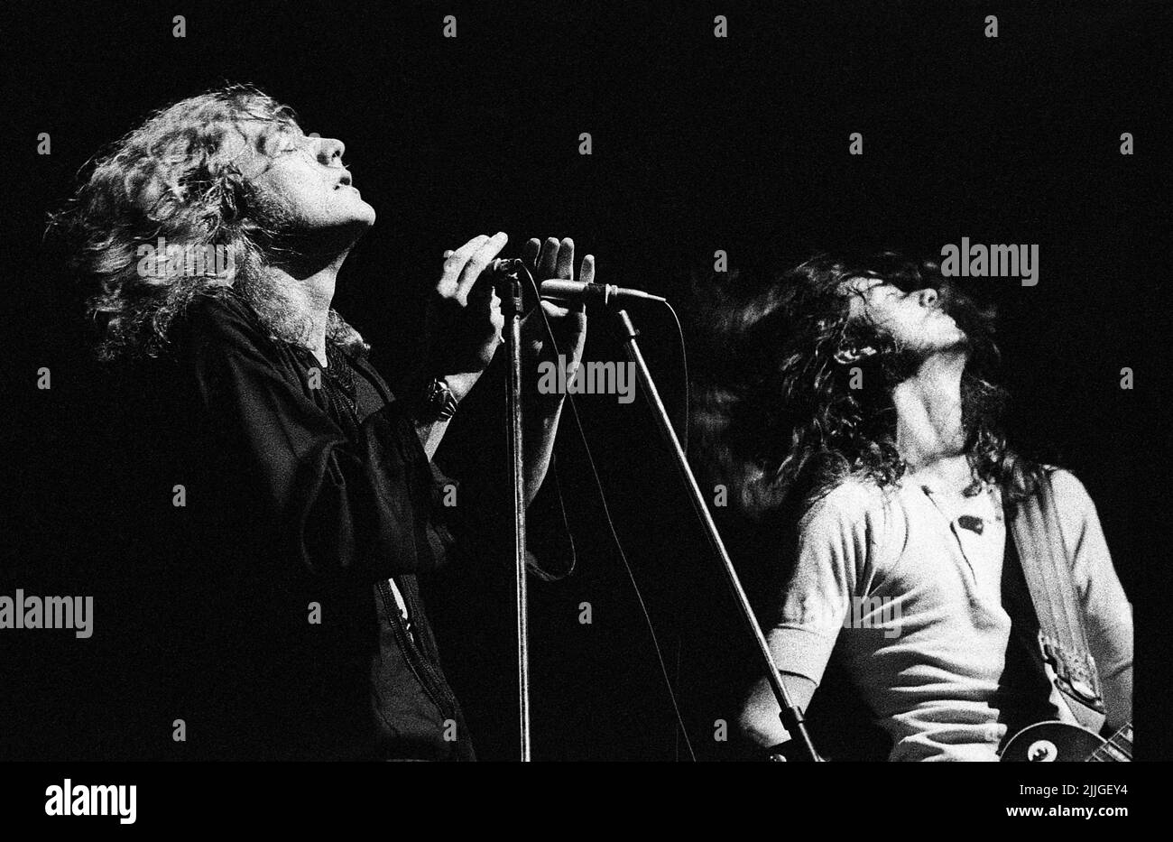 Robert Plant, Led Zeppelin, Concert at Olympia, 1969 Stock Photo - Alamy