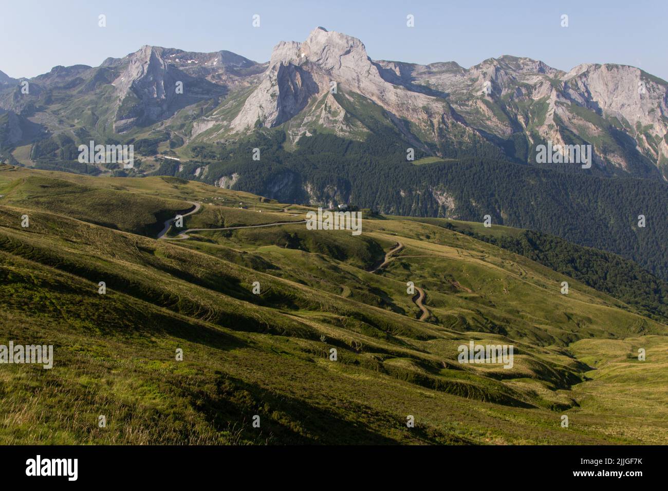 A scenery of Les Pyrenees in France Stock Photo - Alamy