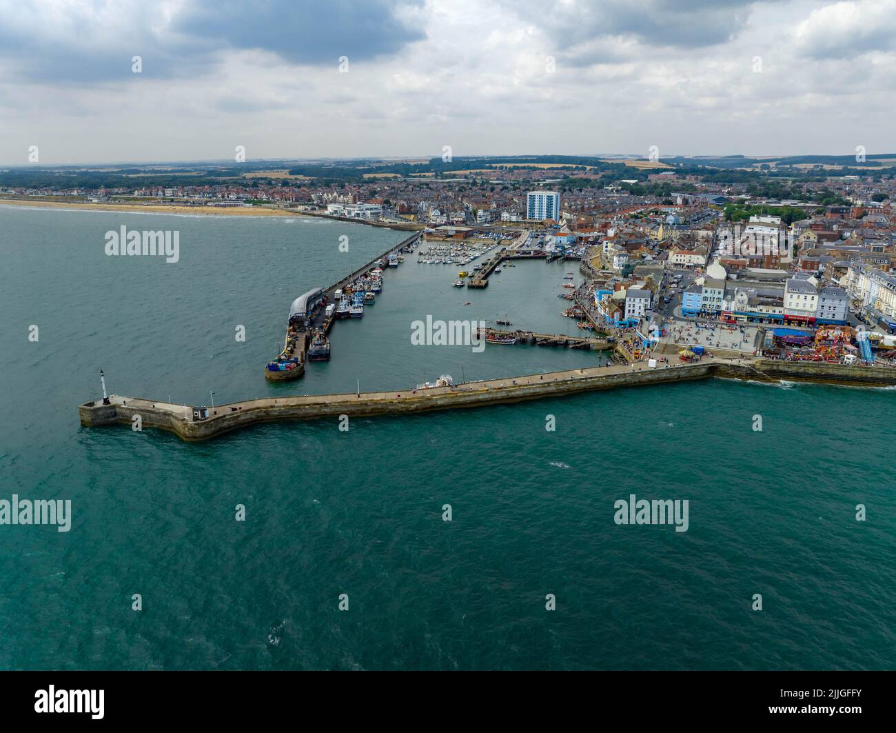 Whitby drone aerial hi-res stock photography and images - Alamy