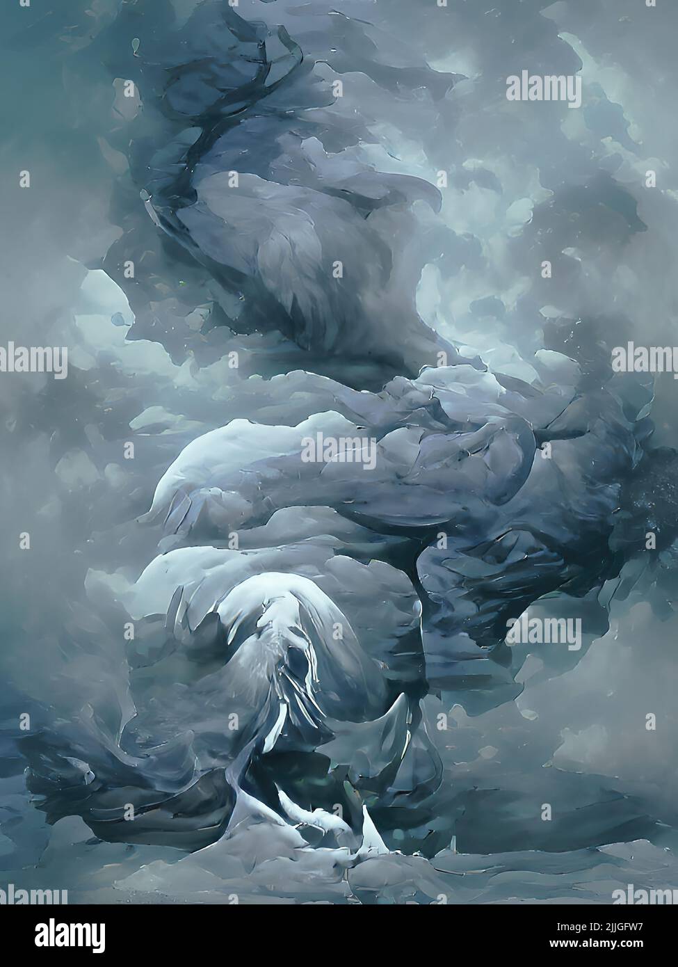 drawing of bad weather with clouds Stock Photo - Alamy