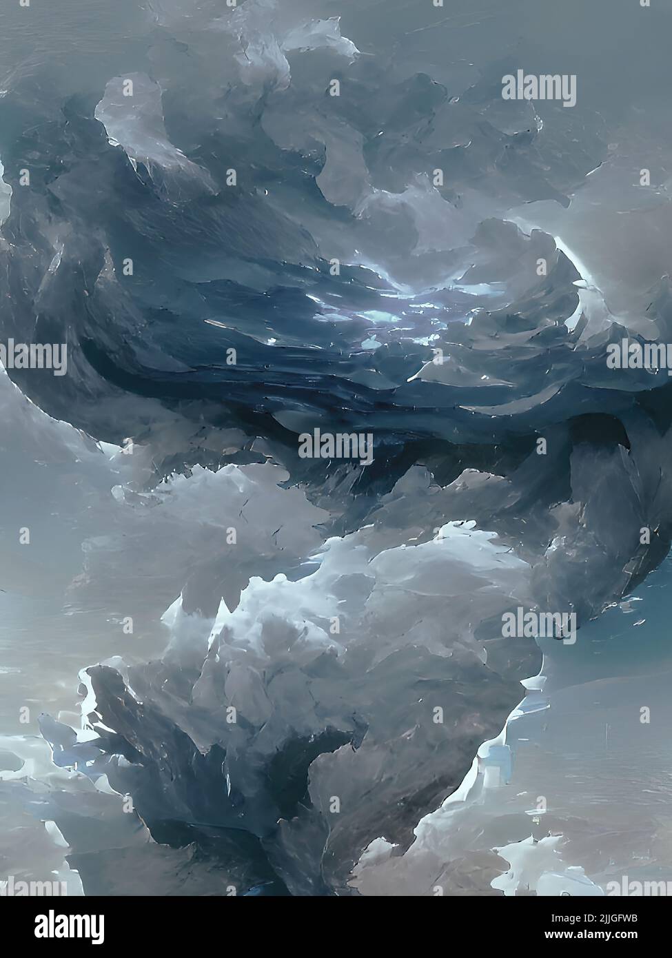 drawing of bad weather with clouds Stock Photo - Alamy