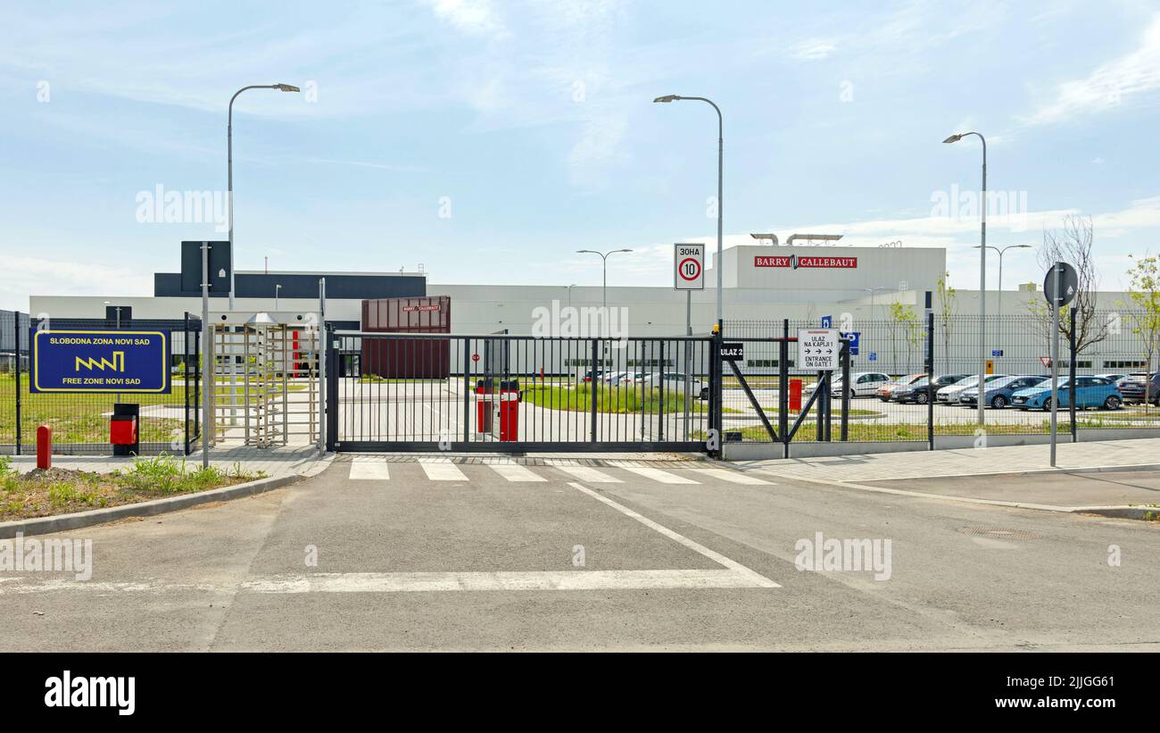 Novi Sad, Serbia - May 23, 2022: Entrance to Barry Callebaut New ...