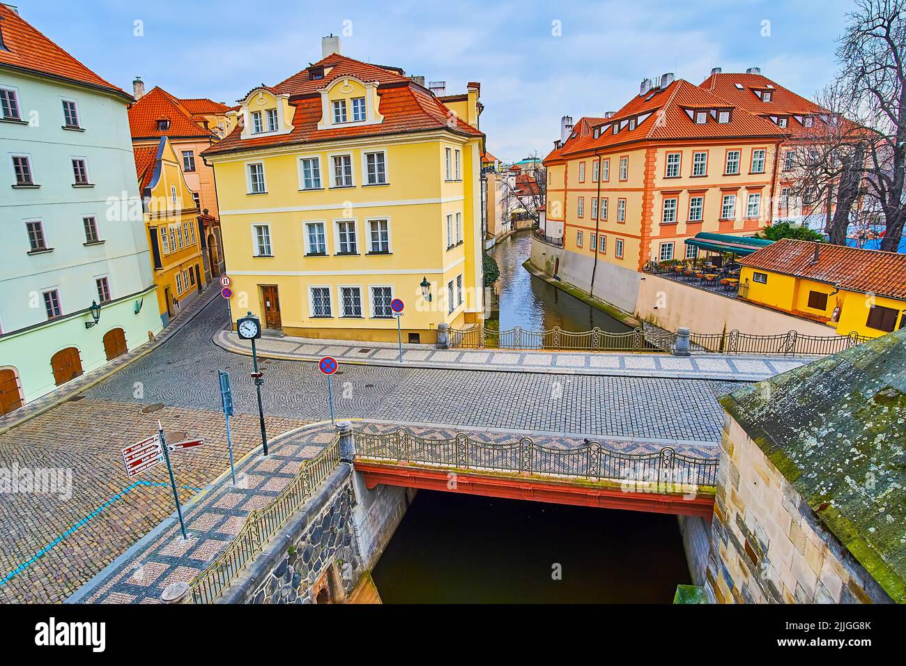 The view from the Charles Bridge of Mala Strana (Lesser Quarter ...