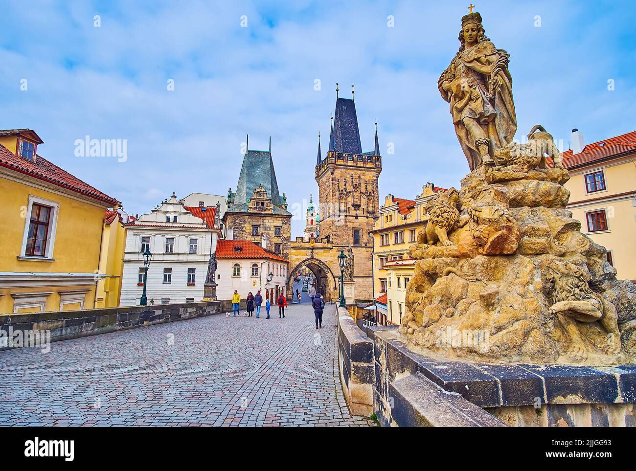 The masterpiece St Vitus sculpture decorates the Charles Bridge, it's ...