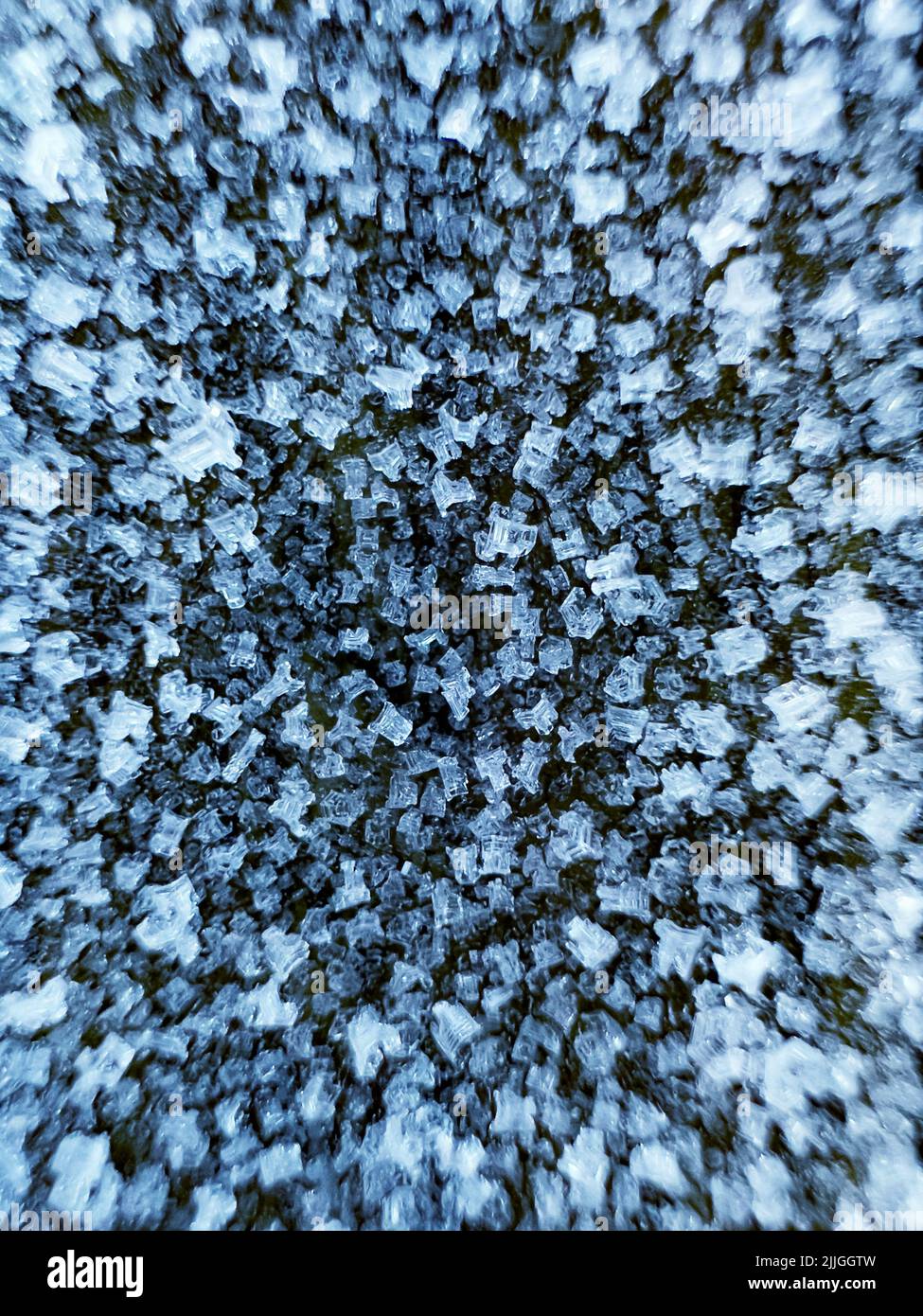 Cube crystals of ice extreme detailed close-up Stock Photo - Alamy