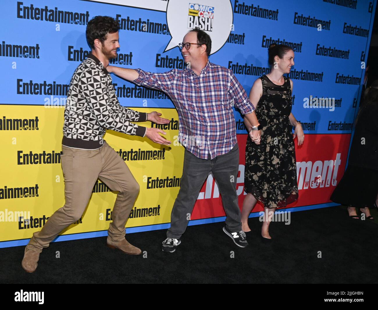 July 23, 2022, San Diego, California, USA: Jack Quaid and Mike McMahan attends the Entertainment ...