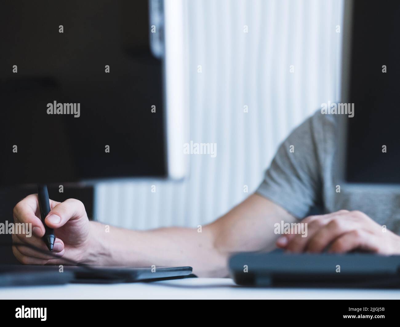 web graphic design illustrator digital art board Stock Photo - Alamy