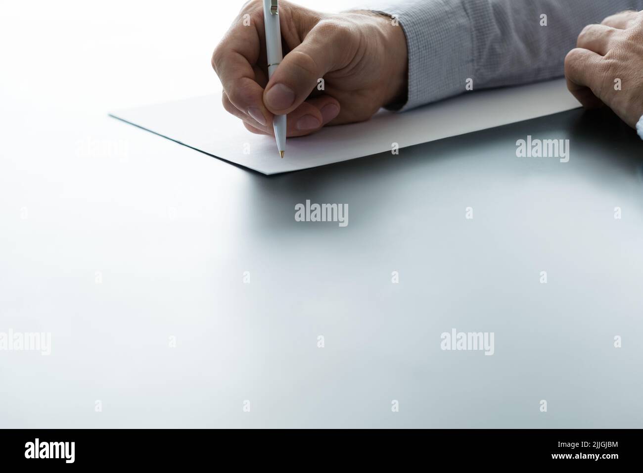 resignation notice male employee quitting job Stock Photo - Alamy