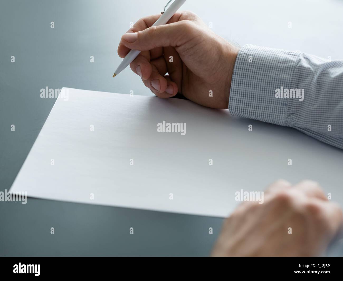 Paper document pen people man hi-res stock photography and images - Alamy