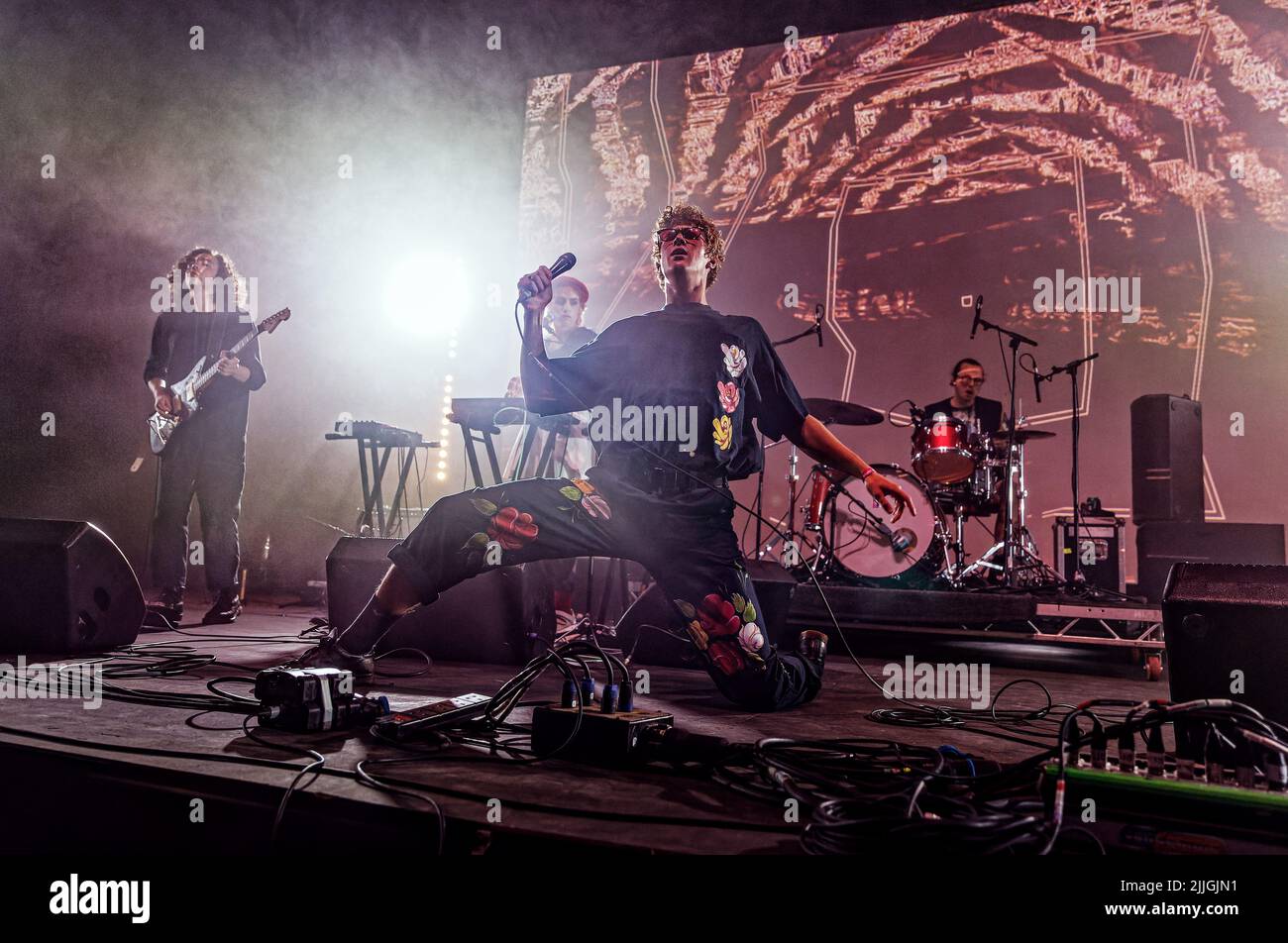 July 24, 2022: UK band W.H. Lung at the Bluedot festival , Jodrell Bank ...