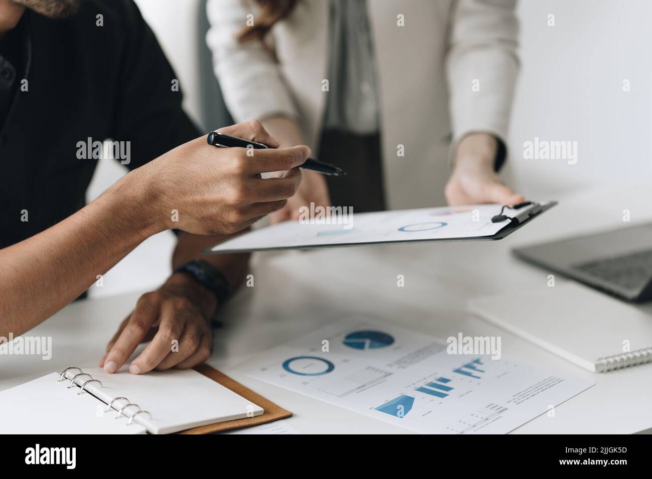 Fund managers team consultation and discuss about analysis Investment ...