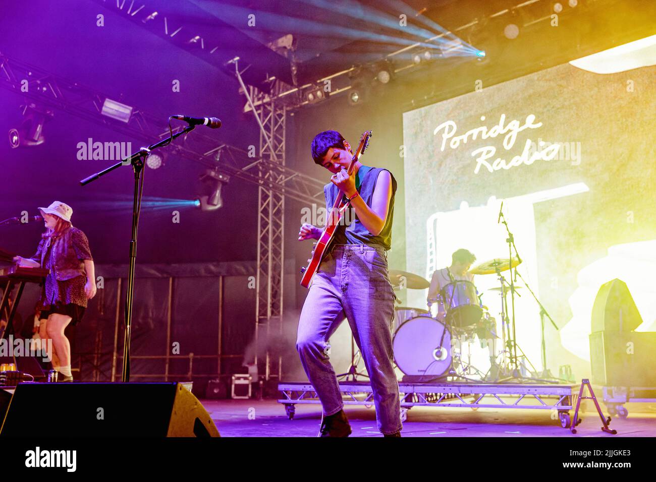 July 23, 2022: Dana Margolin of UK band Porrigde Radio at the Bluedot ...